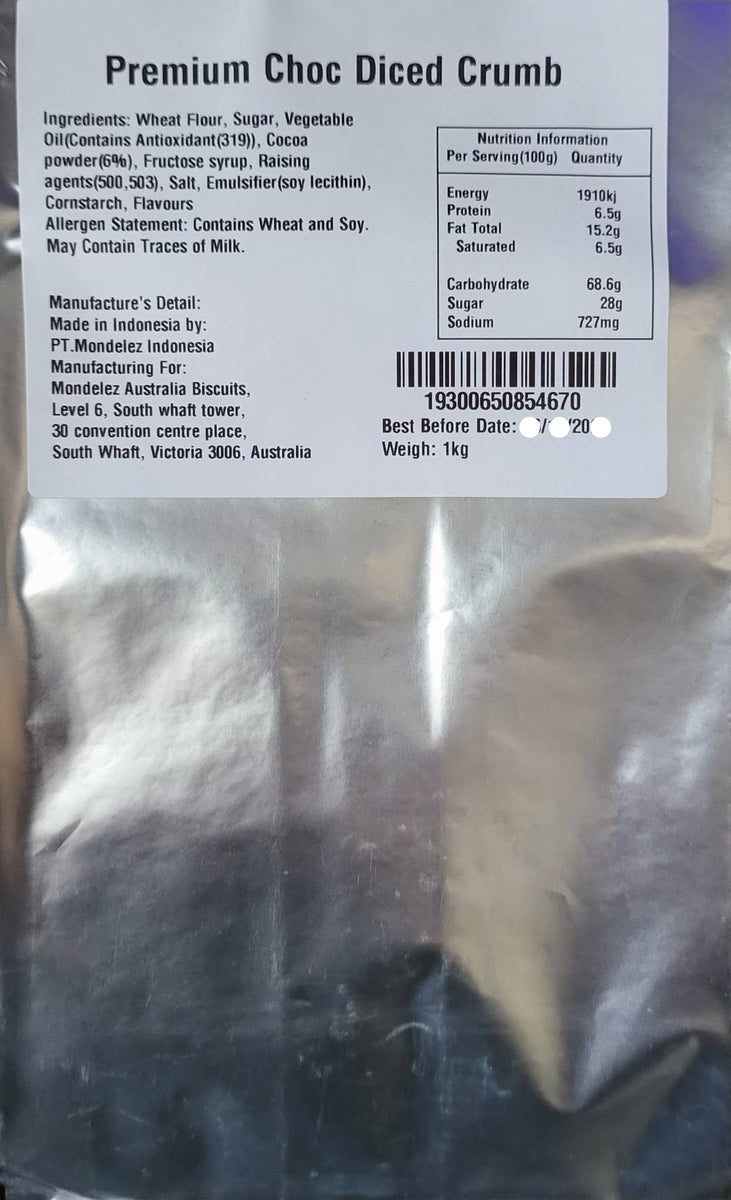 Premium Choc Biscuit Crumb 1kg – Bubble Tea Wholesaler WA